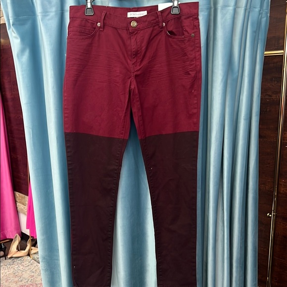 BCBGeneration | Jeans | Bcbgeneration Red And Black Chinos Straight Fit ...